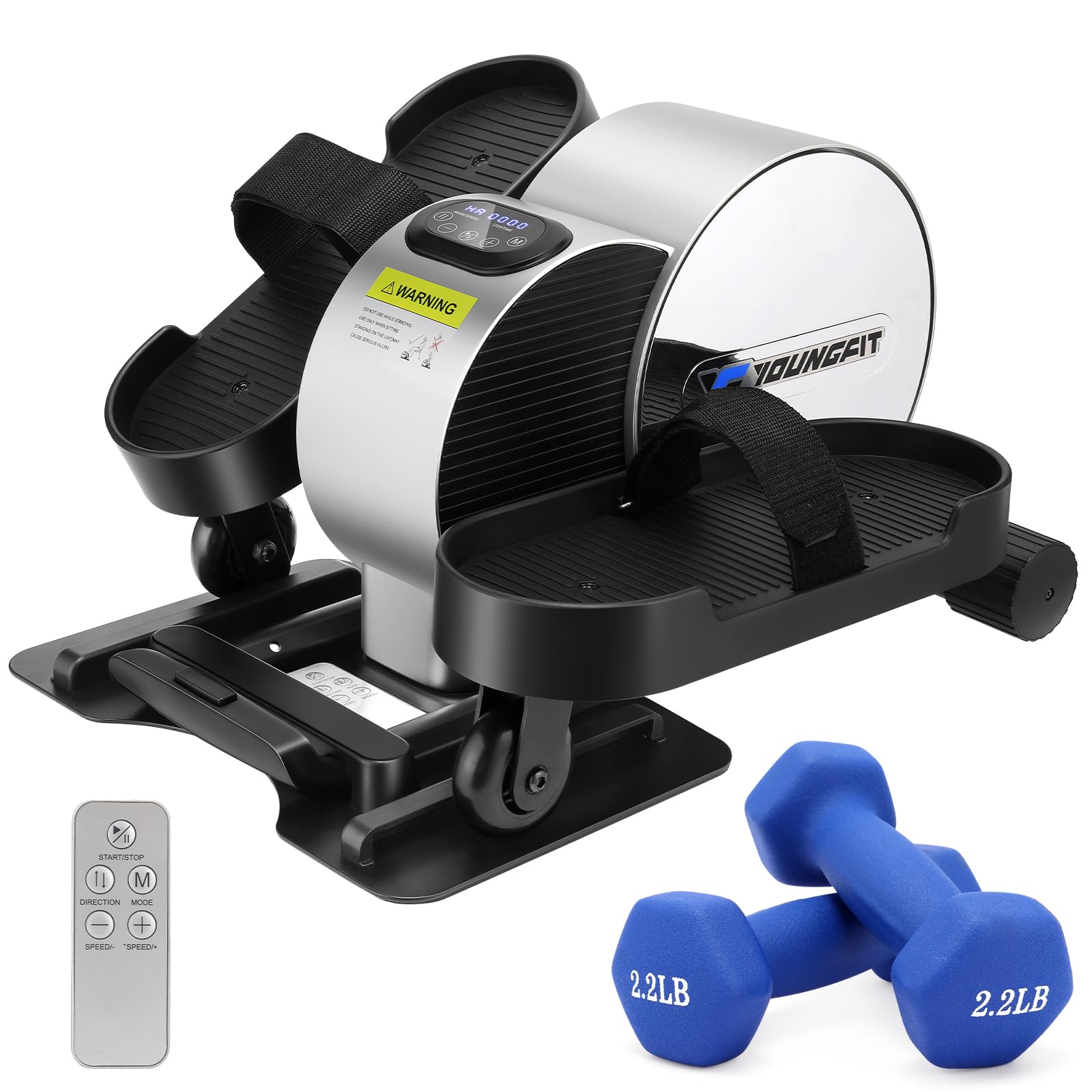 YOUNGFIT ME03S-APP Under Desk Elliptical Machine, Seated Electric Peda ...